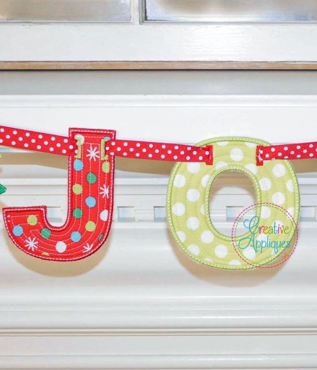 Satin Block Banner Alphabet Letters In The Hoop - Creative Appliques