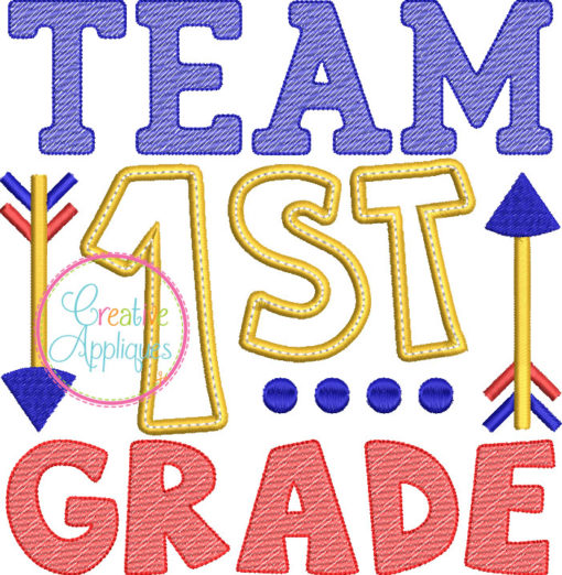 Team 1st Grade Applique - Creative Appliques