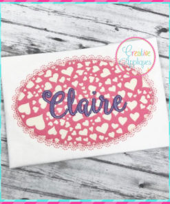 Oval 1 Applique Frame - Creative Appliques