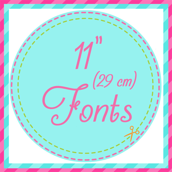 Fonts by Size - Creative Appliques
