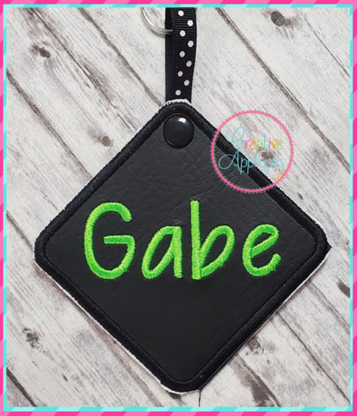 Rounded Diamond Tag In The Hoop Machine Embroidery Design - Creative ...